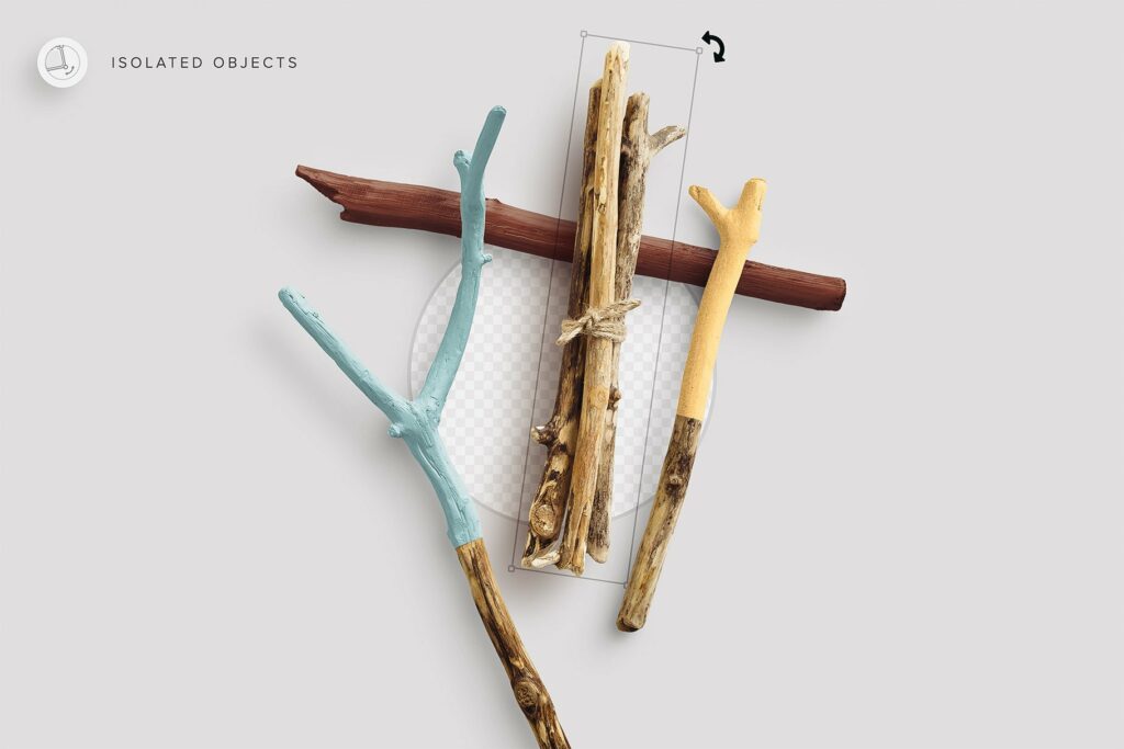 Wooden Nature Sticks Scene Creator – MasterBundles