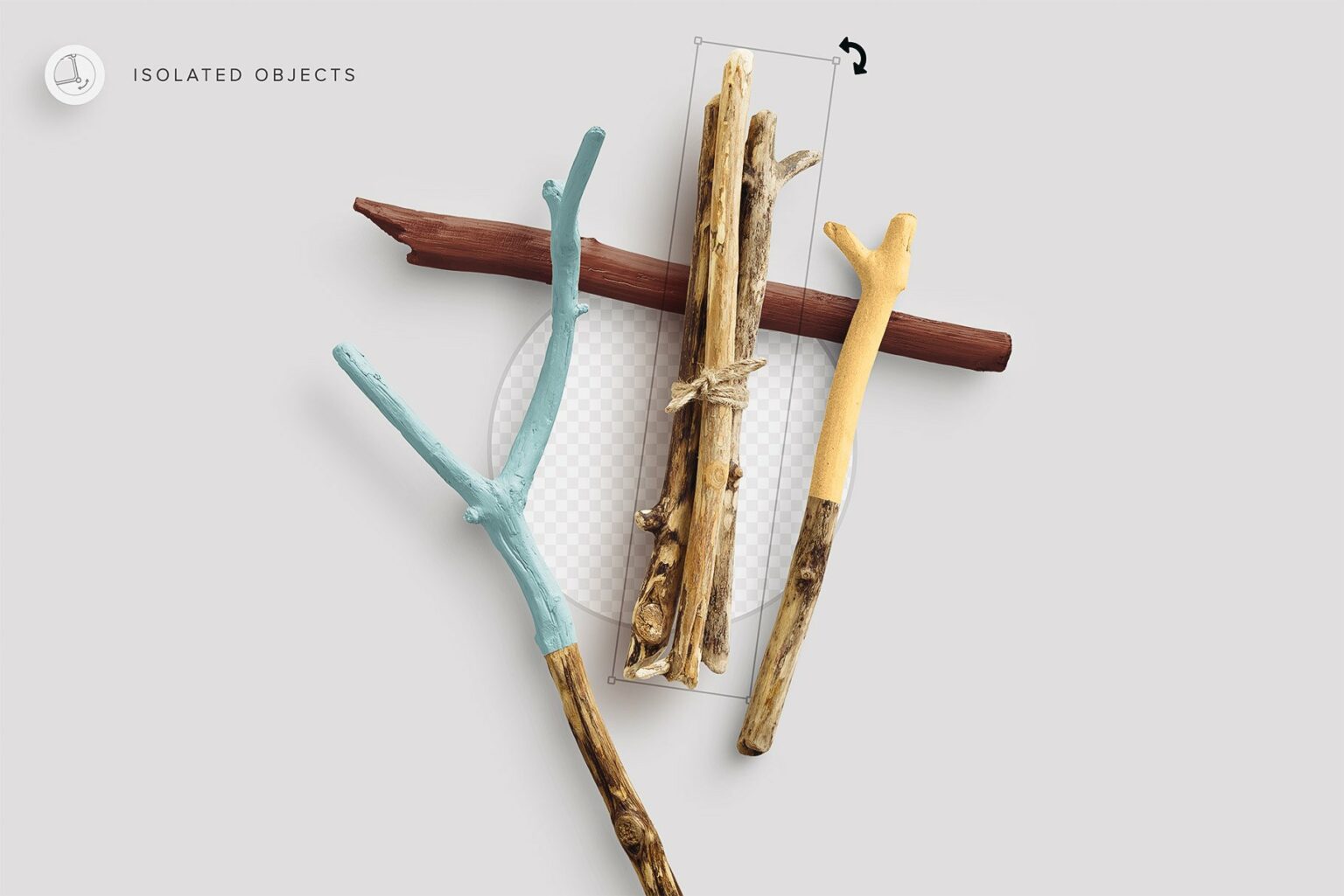 Wooden Nature Sticks Scene Creator – MasterBundles