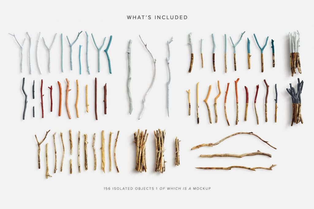 Wooden Nature Sticks Scene Creator – MasterBundles