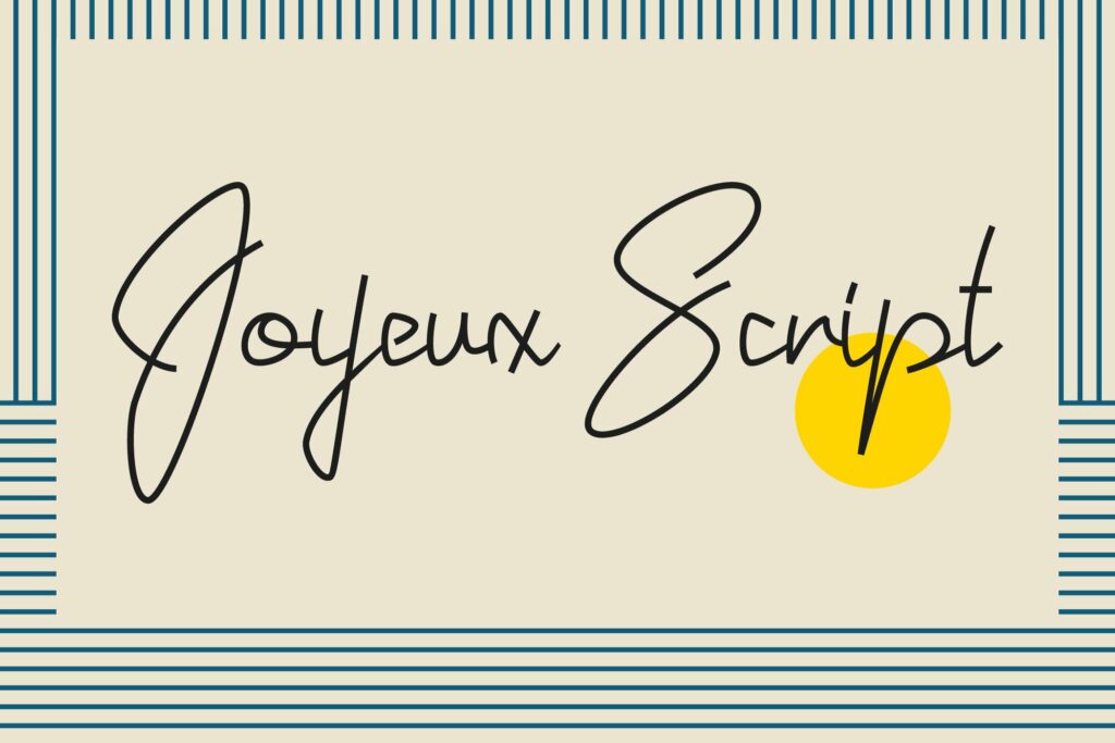 Joyeux Script – MasterBundles