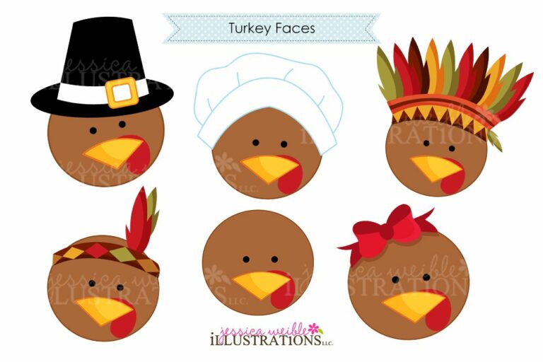 Turkey Faces – MasterBundles