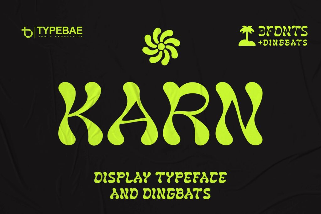 KARN - Display Typeface & Dingbats – MasterBundles