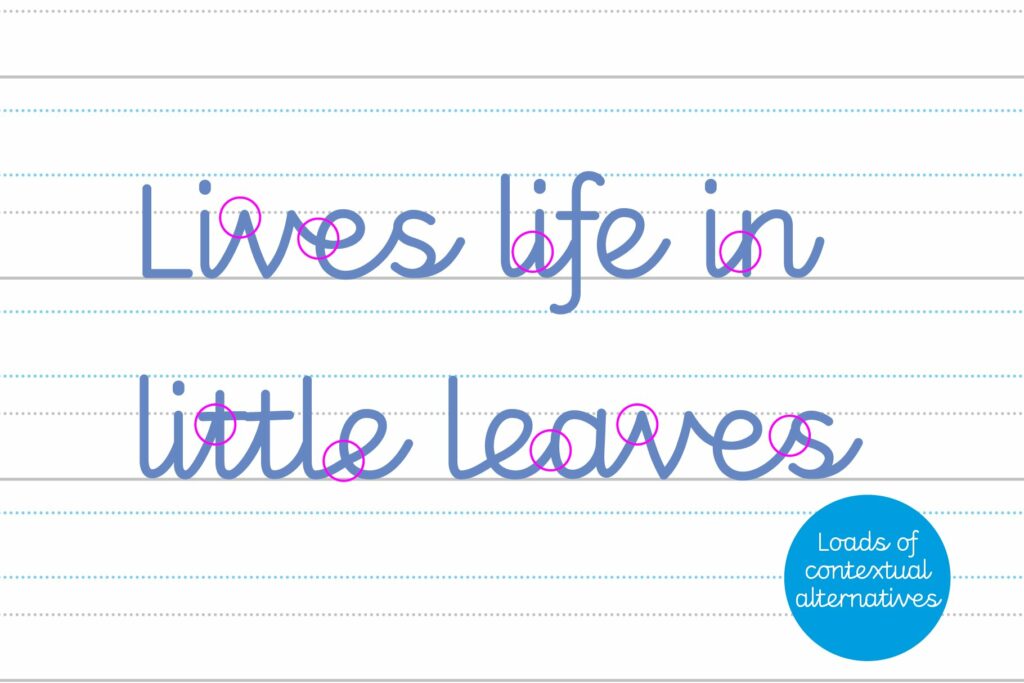 KID CURSIVE | school & teacher font – MasterBundles