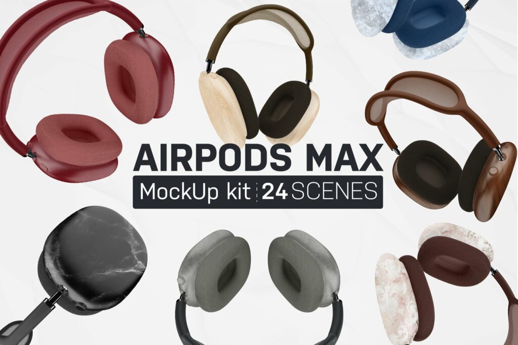 AirPods Max Mockup Kit – MasterBundles