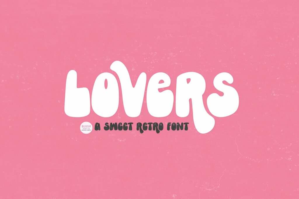 LOVERS an Adorable Retro Font – MasterBundles