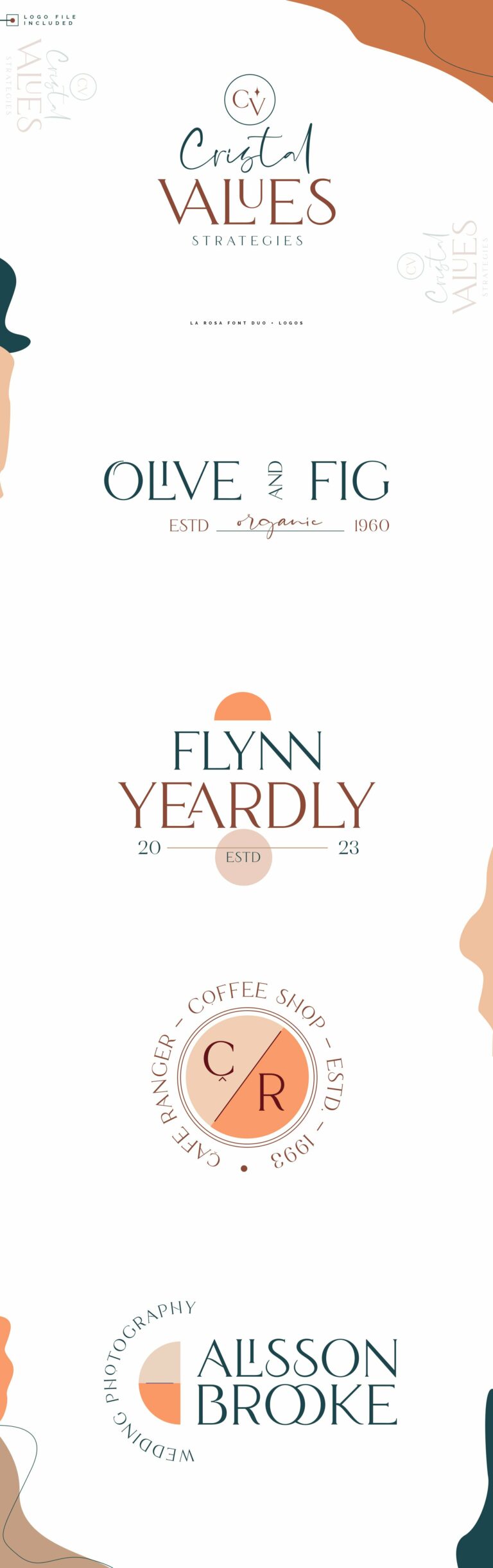 La Rosa Font Duo//Chic Logos – MasterBundles