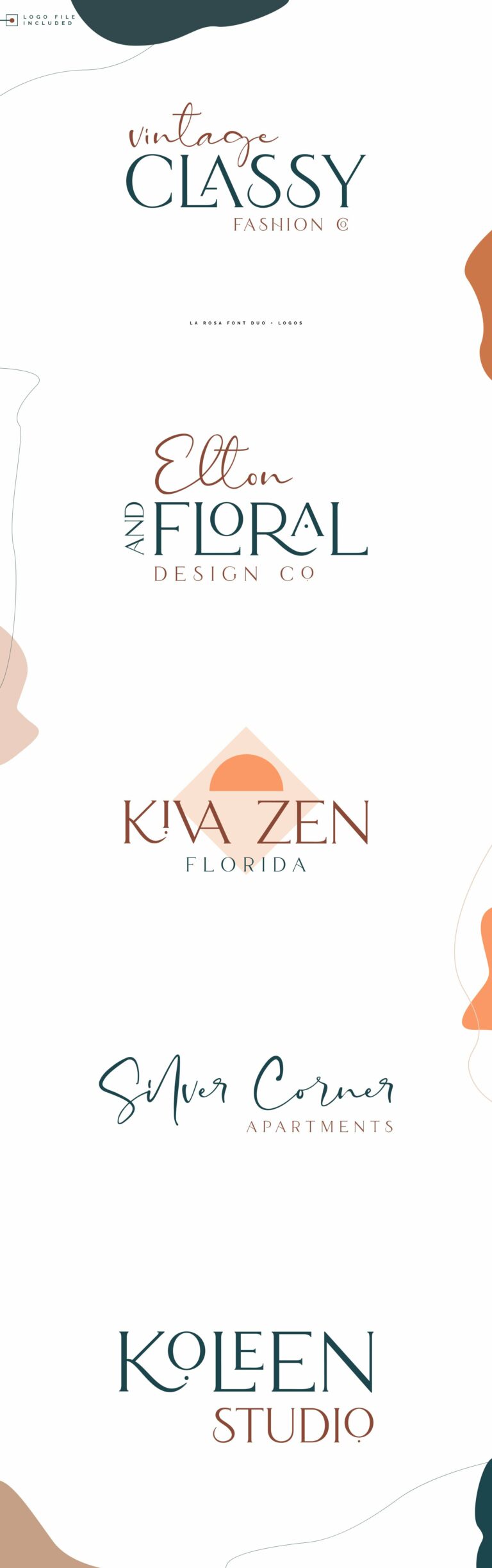 La Rosa Font Duo//Chic Logos – MasterBundles