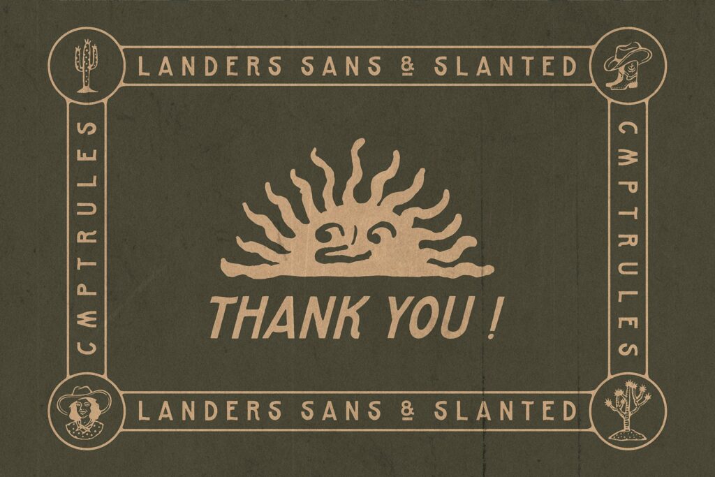 LANDERS DISPLAY TYPEFACE – MasterBundles