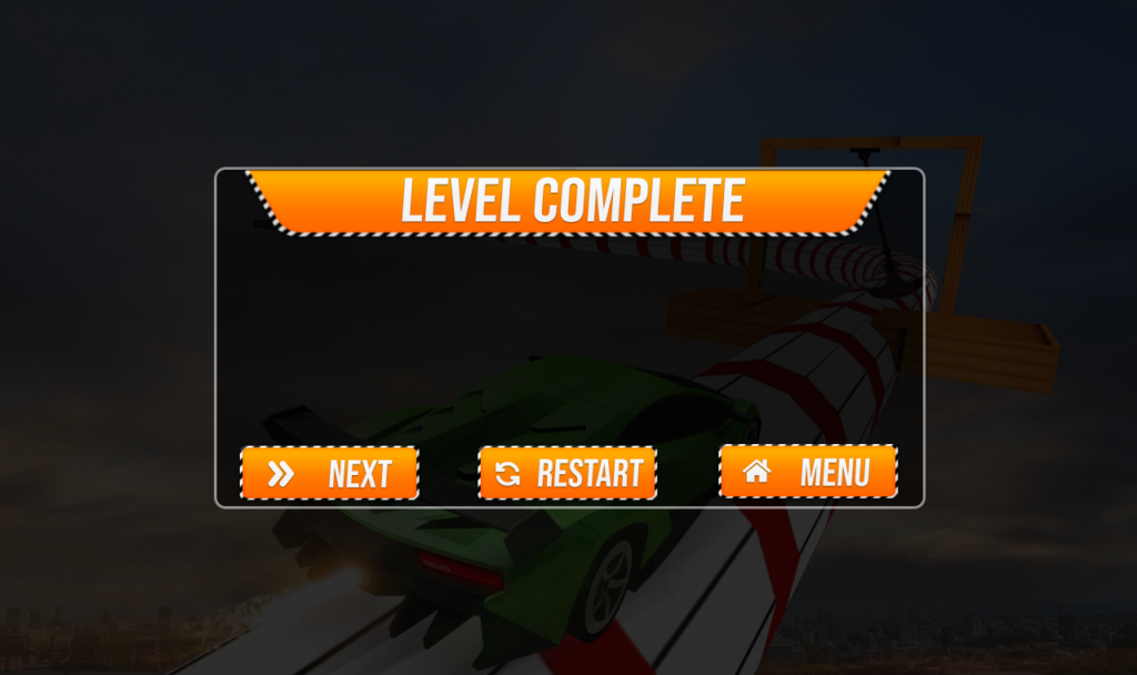 Racing Stunt Game UI Editable Template