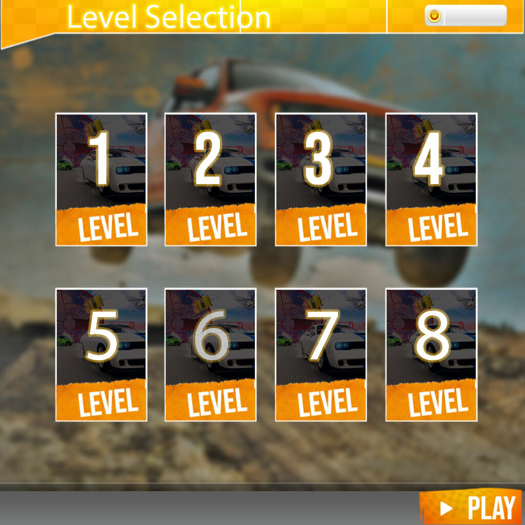 RACING GAME UI KIT | GAME BUTTON TEMPLATE - MasterBundles