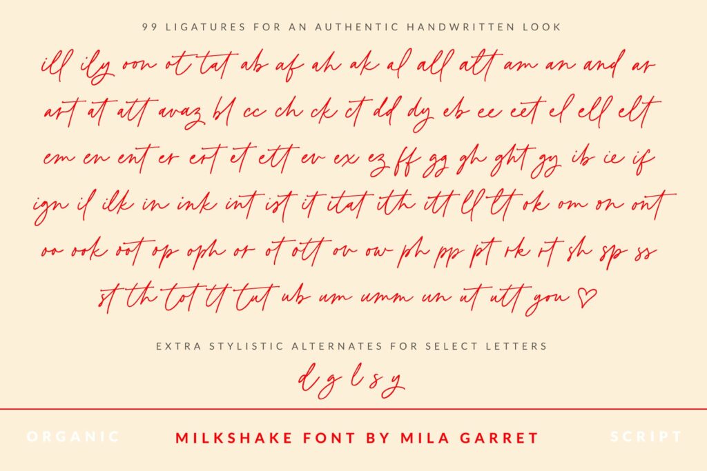Milkshake Modern Handwritten Script – MasterBundles