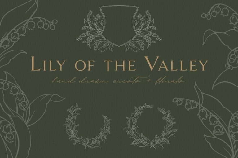 Lily of the Valley Logo Illustration – MasterBundles