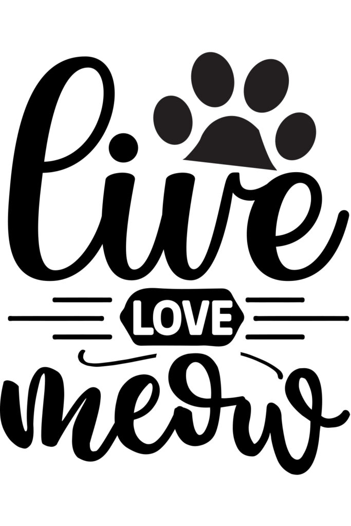live love meow svg – MasterBundles