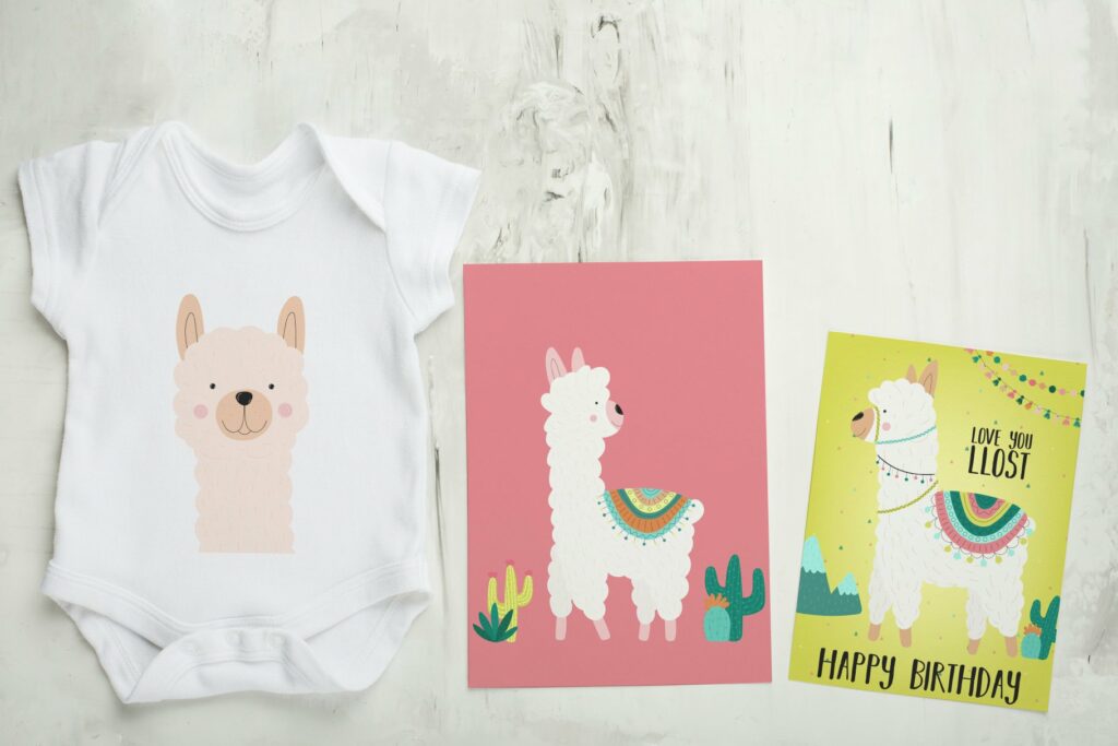 Hand-drawn llama collection – MasterBundles