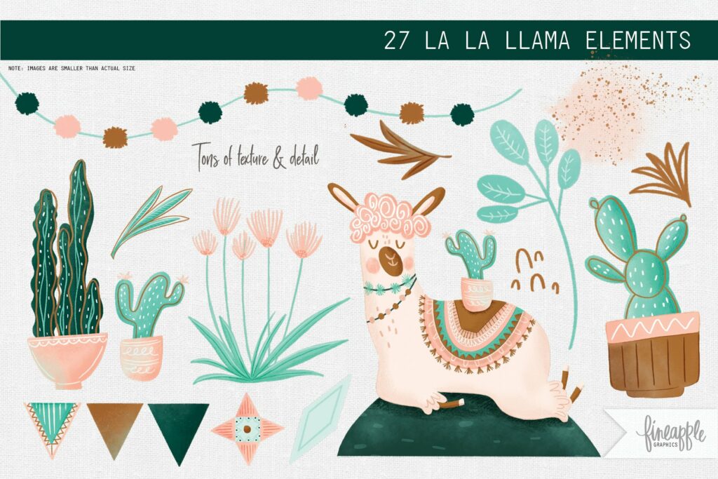 La la Llama Clipart – MasterBundles