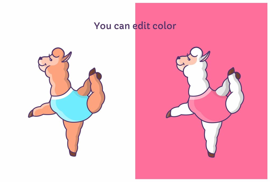 Llamas in yoga. T-shirt designs – MasterBundles