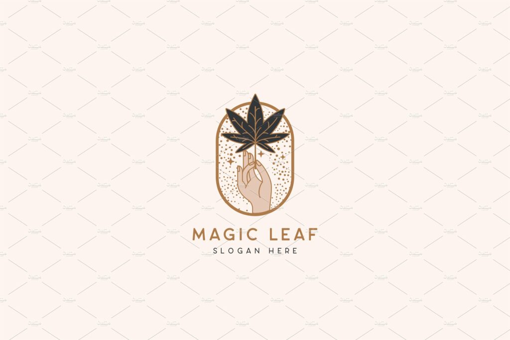 Magic Leaf Cannabis Logo Template – MasterBundles