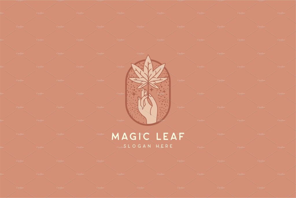 Magic Leaf Cannabis Logo Template – MasterBundles