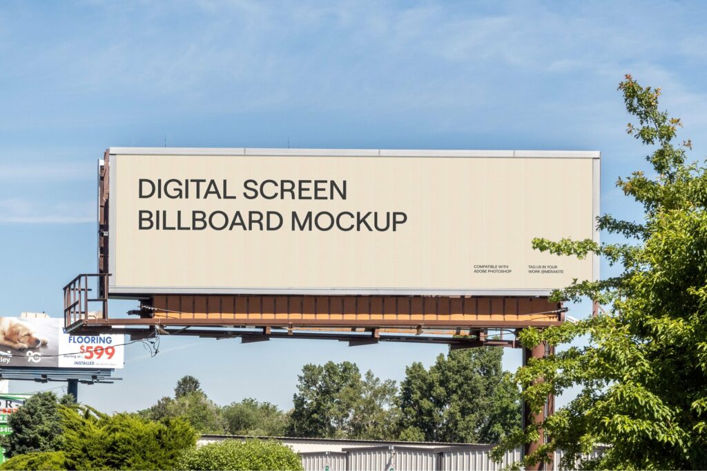 Digital Billboard Mockup PSD Bundle – MasterBundles