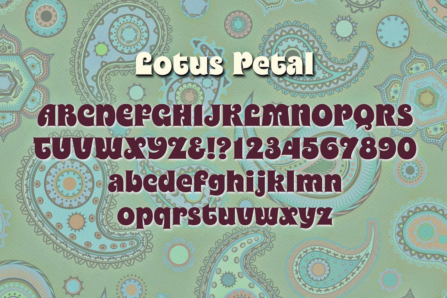 Lotus Petal Font – MasterBundles