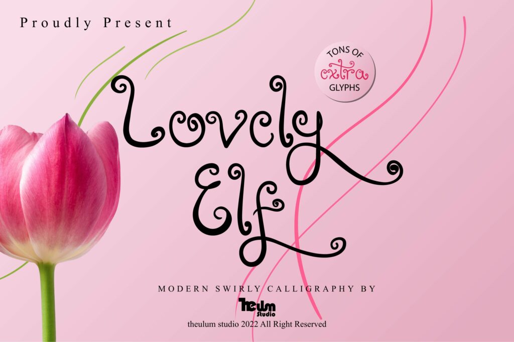 Lovely Elf - Swirly Font – MasterBundles