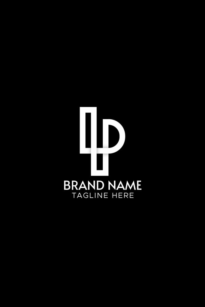 LP logo monogram style design template Vector - MasterBundles