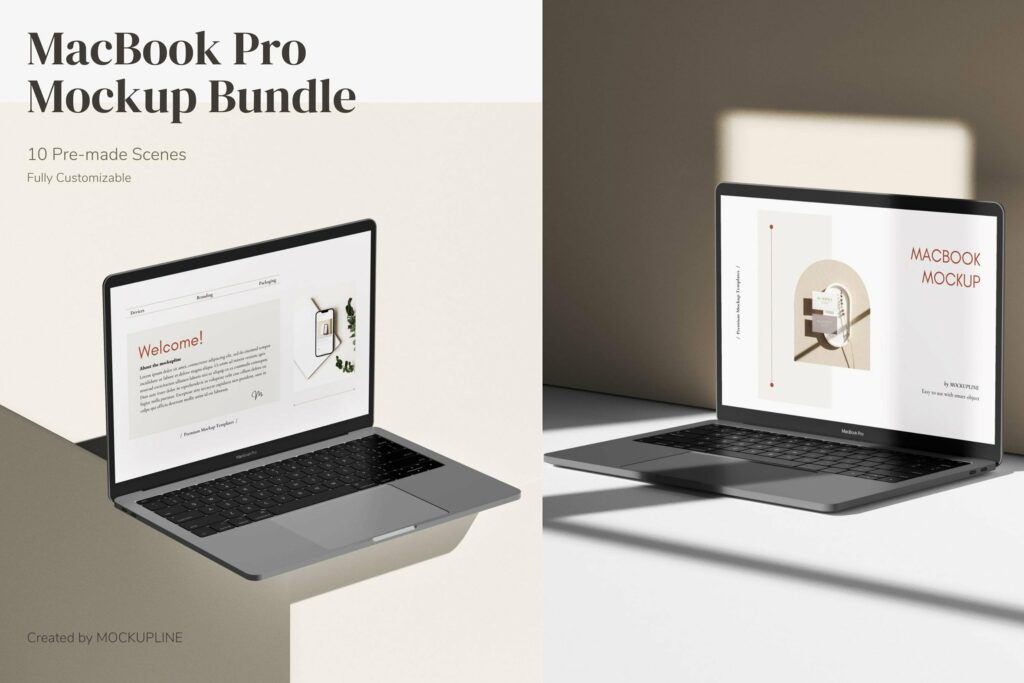 MacBook Mockup Bundle – MasterBundles