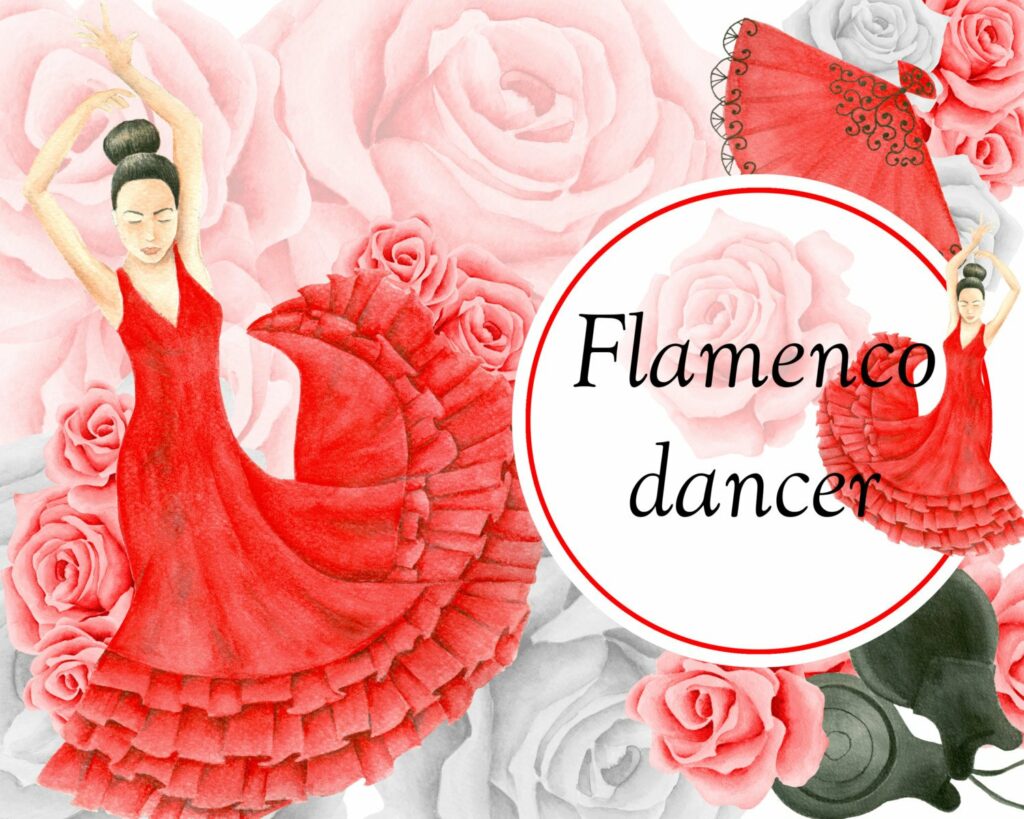 Flamenco in red – MasterBundles