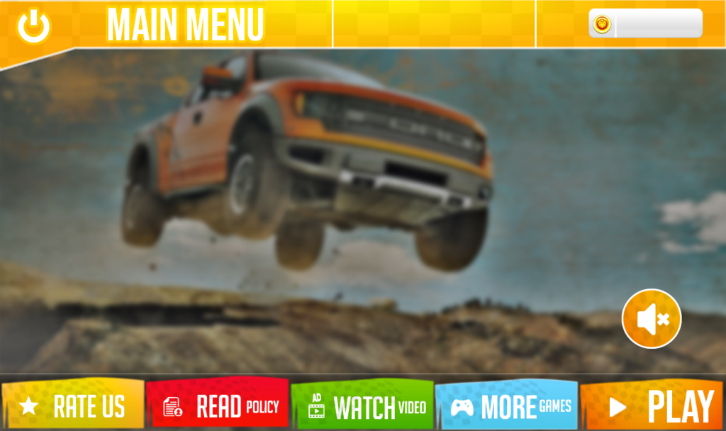 RACING GAME UI KIT | GAME BUTTON TEMPLATE - MasterBundles