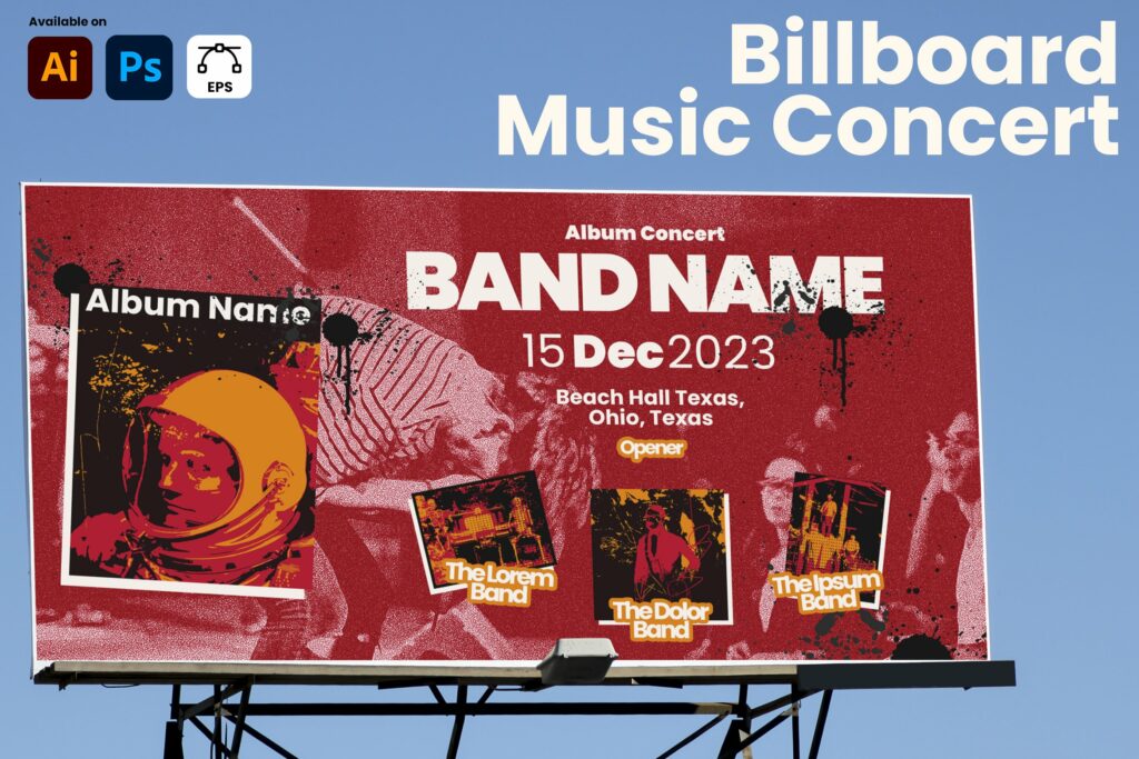 Music Concert - Billboard – MasterBundles