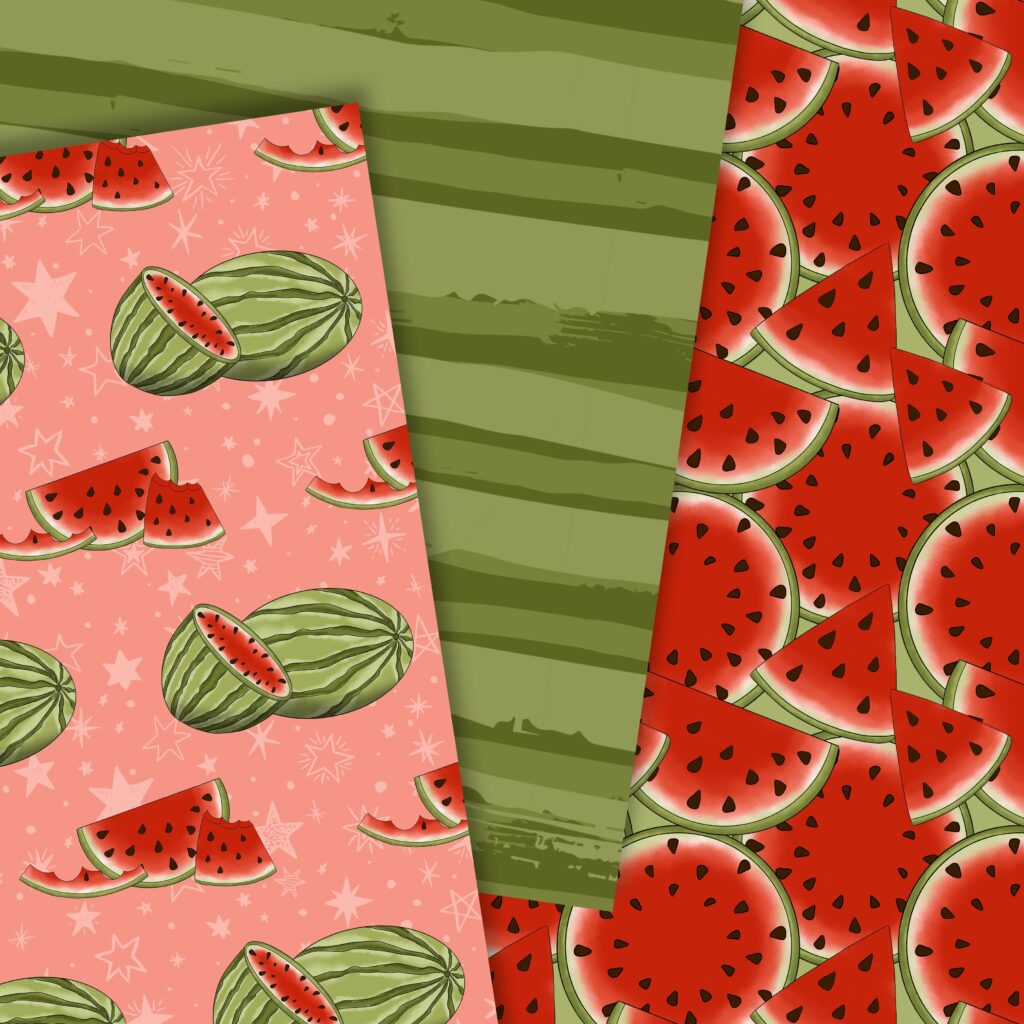 Watermelon pattern – MasterBundles