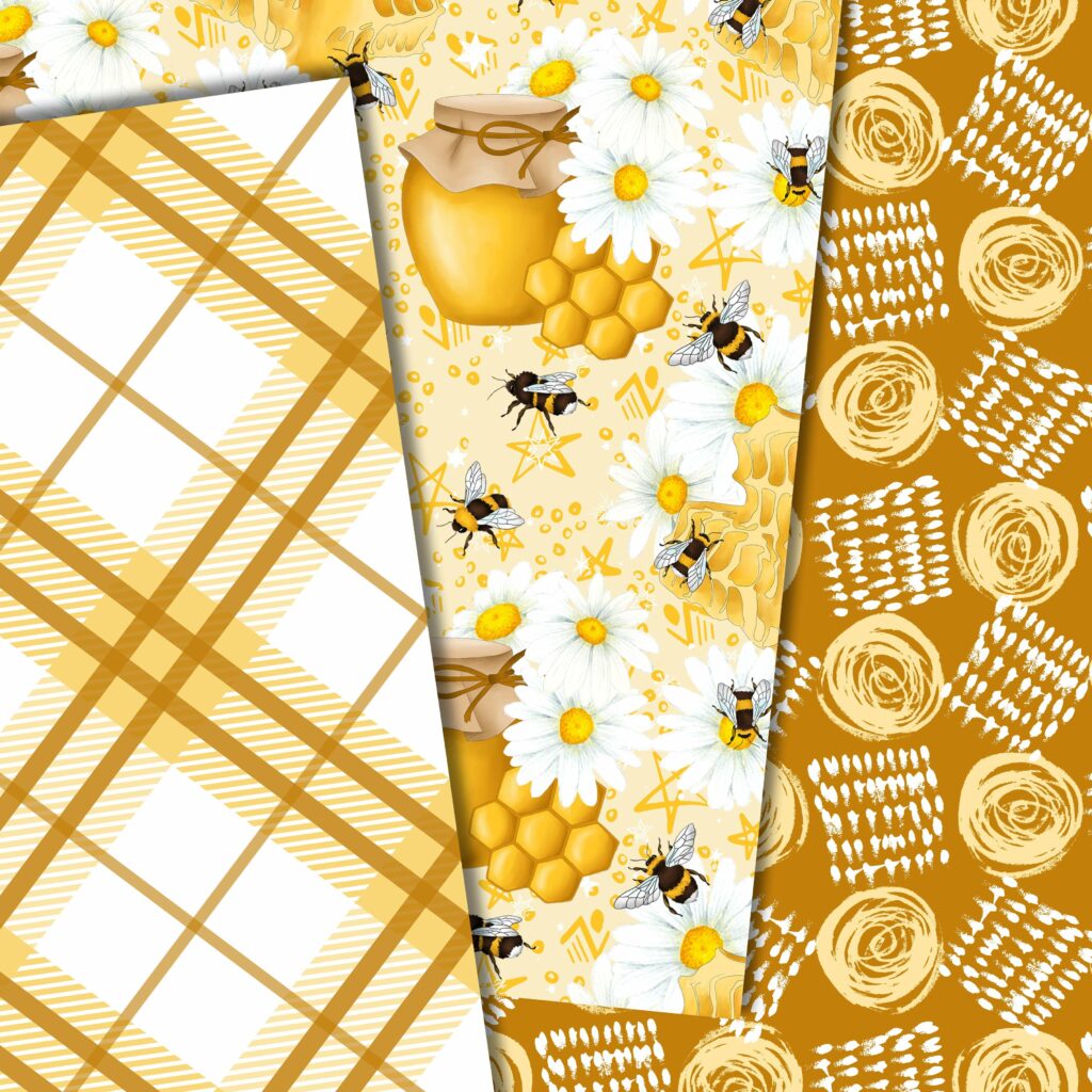 Bee digital paper – MasterBundles