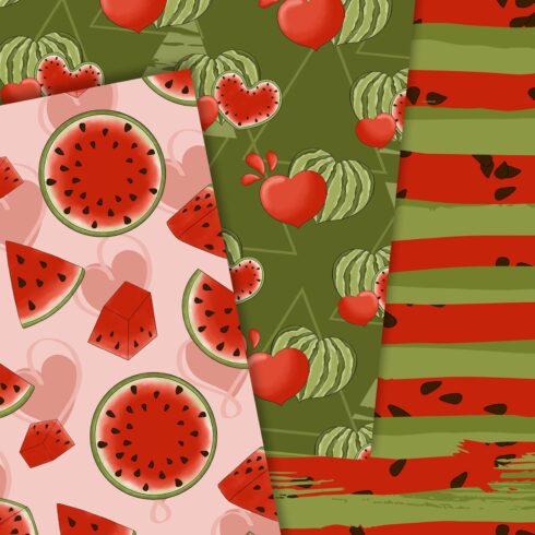 Watermelon pattern – MasterBundles