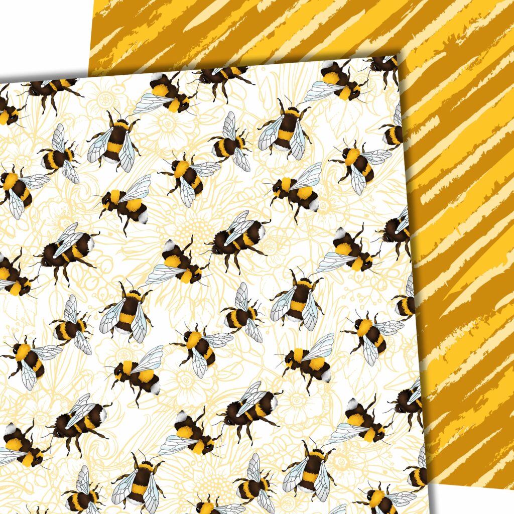 Bee digital paper – MasterBundles