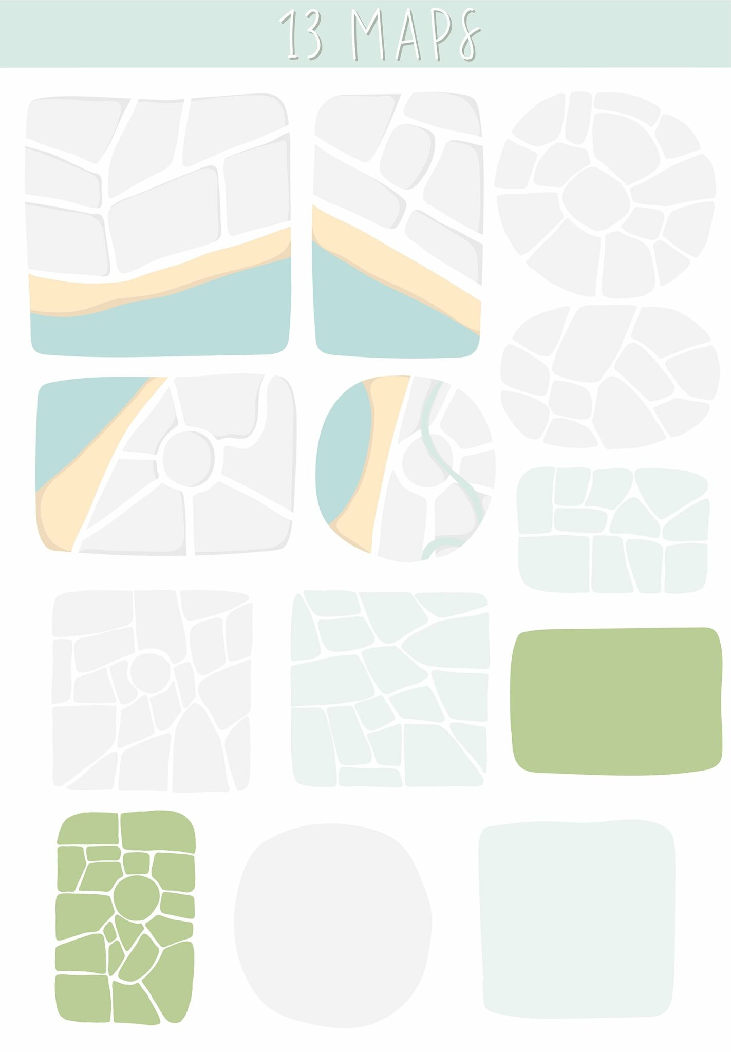 Summer map & card creator BIG BUNDLE – MasterBundles