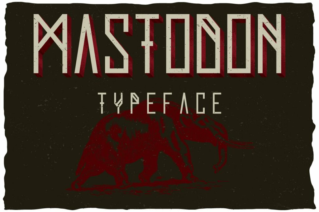 Mastodon Typeface – MasterBundles
