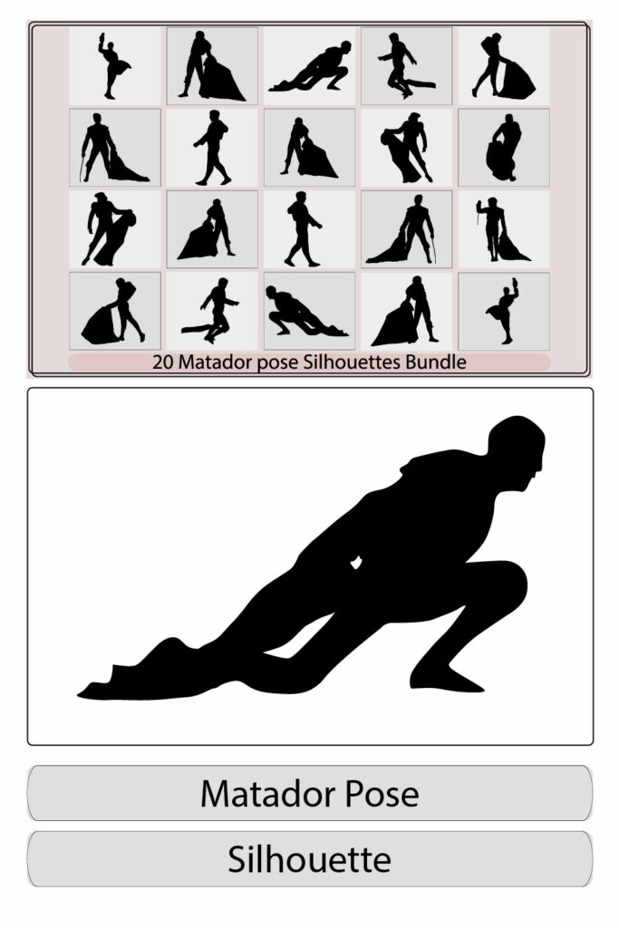 silhouette of matador and bull,bullfighter matador illustration and ...
