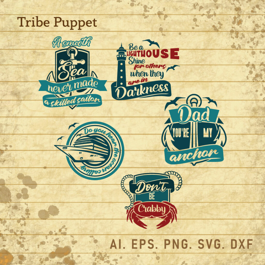 Nautical Typography 01 - MasterBundles