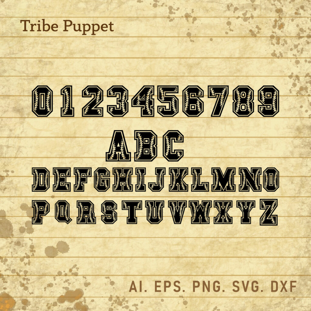 Baseball Alphabet & Numbers - MasterBundles