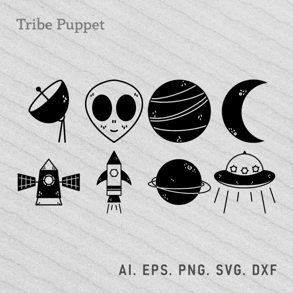 Space Alien Set - MasterBundles