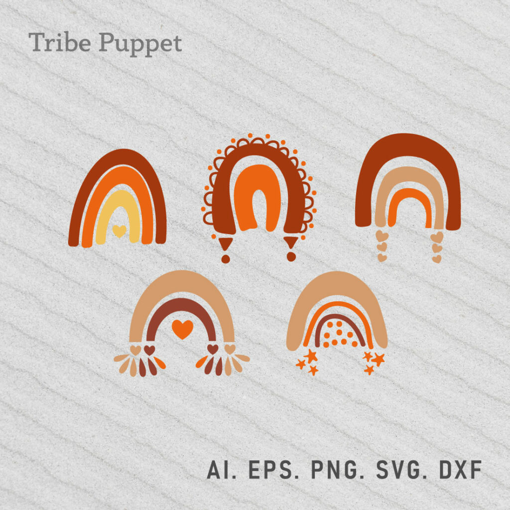 Boho Rainbow 01 - MasterBundles