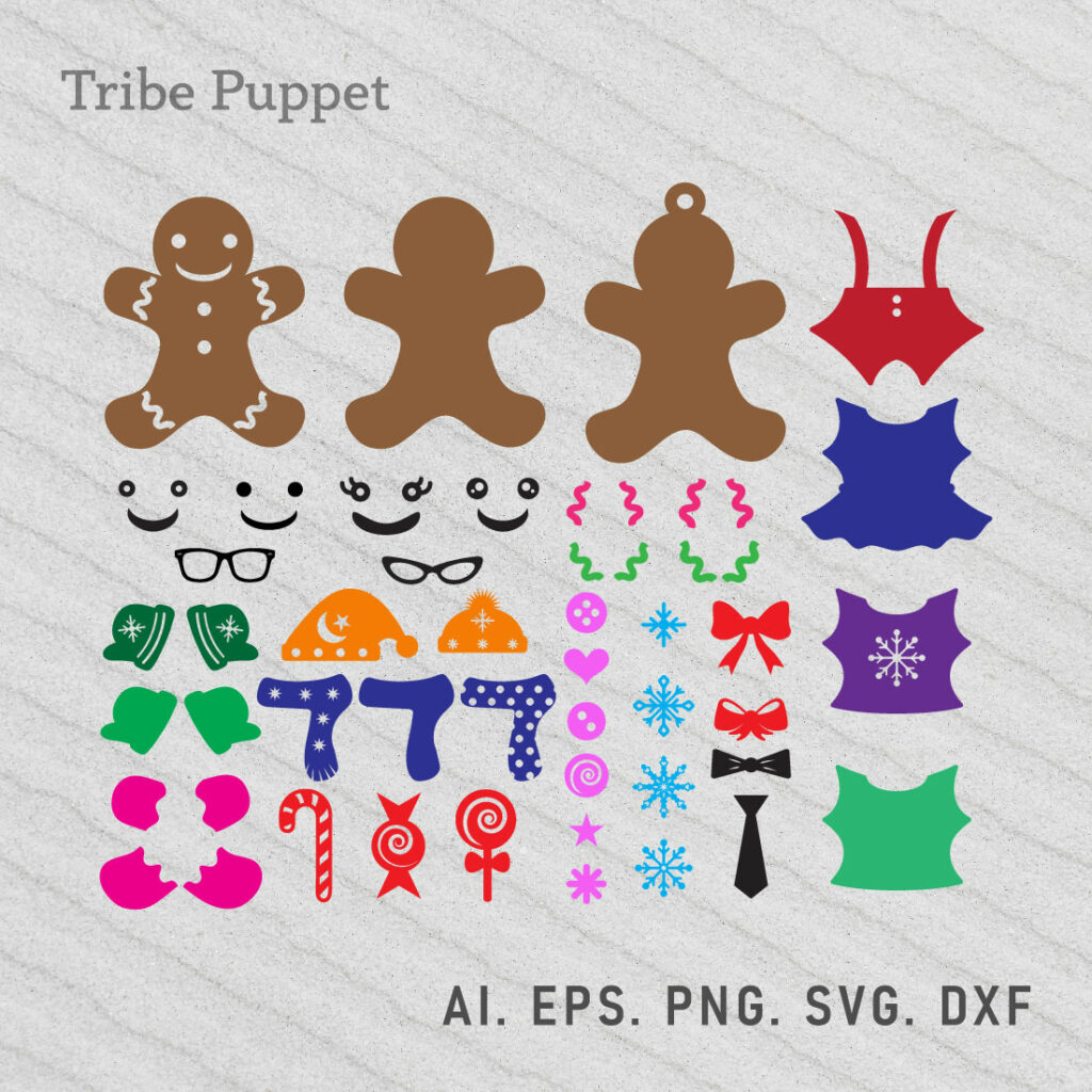 Gingerbread man Kit - MasterBundles