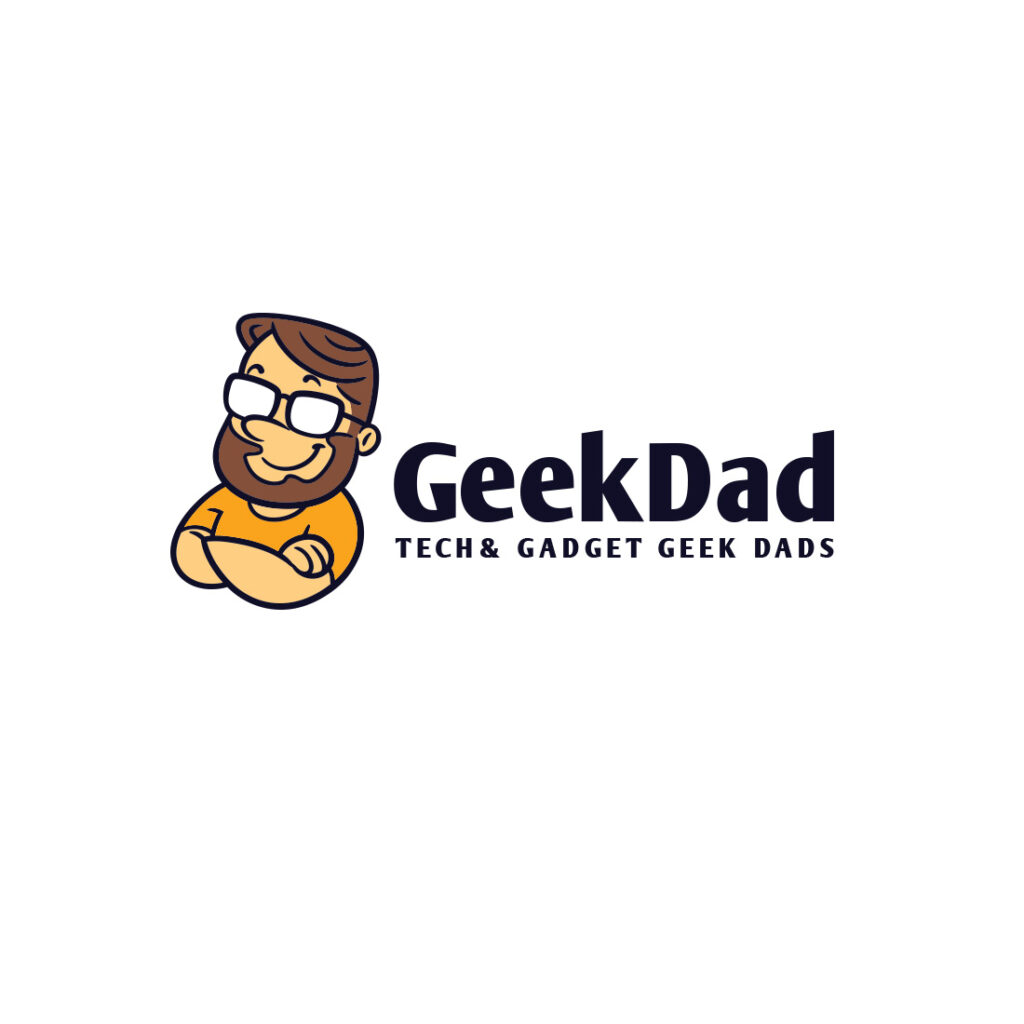 Geek Dad Mascot Logo Design - MasterBundles