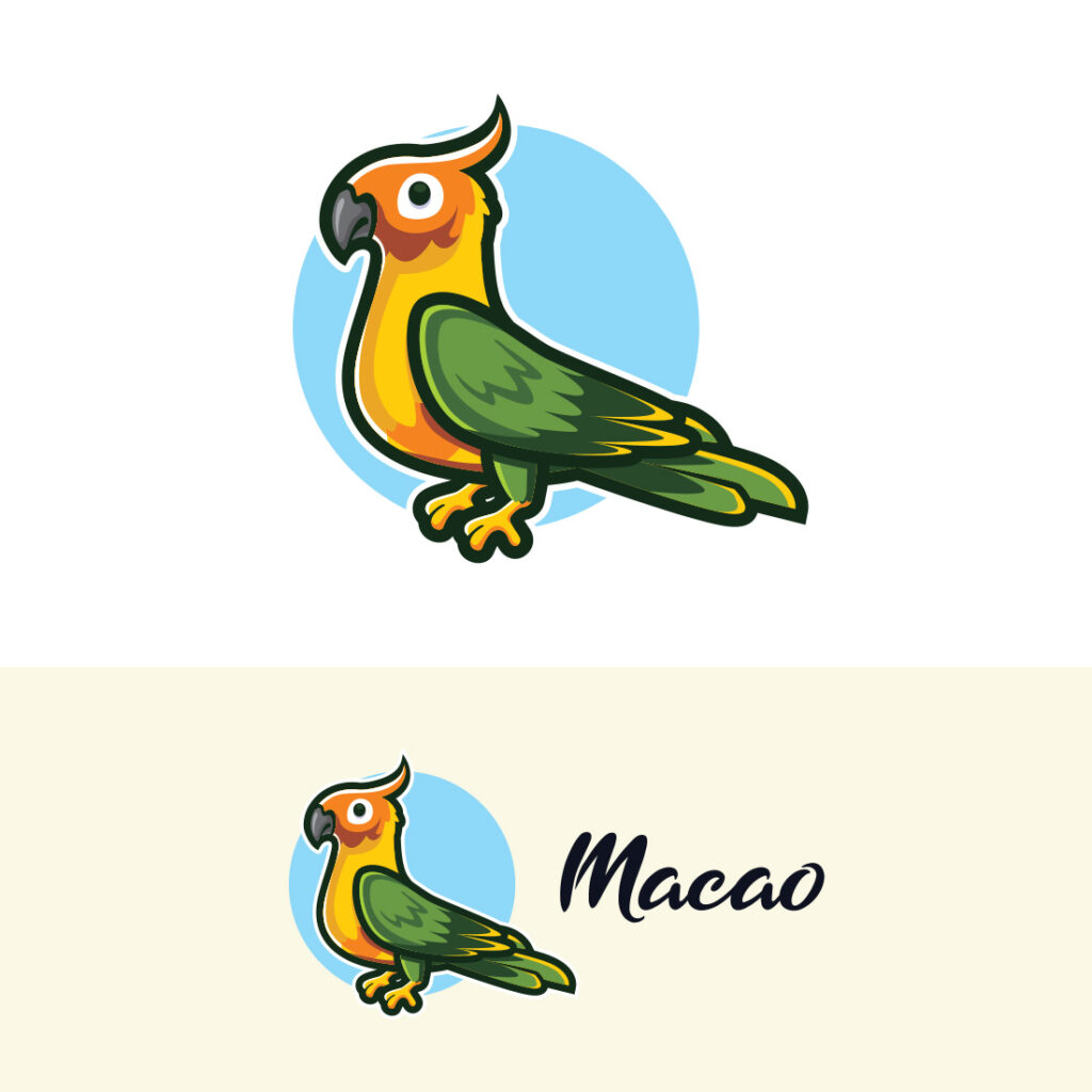 Macau Bird Logo Design - MasterBundles