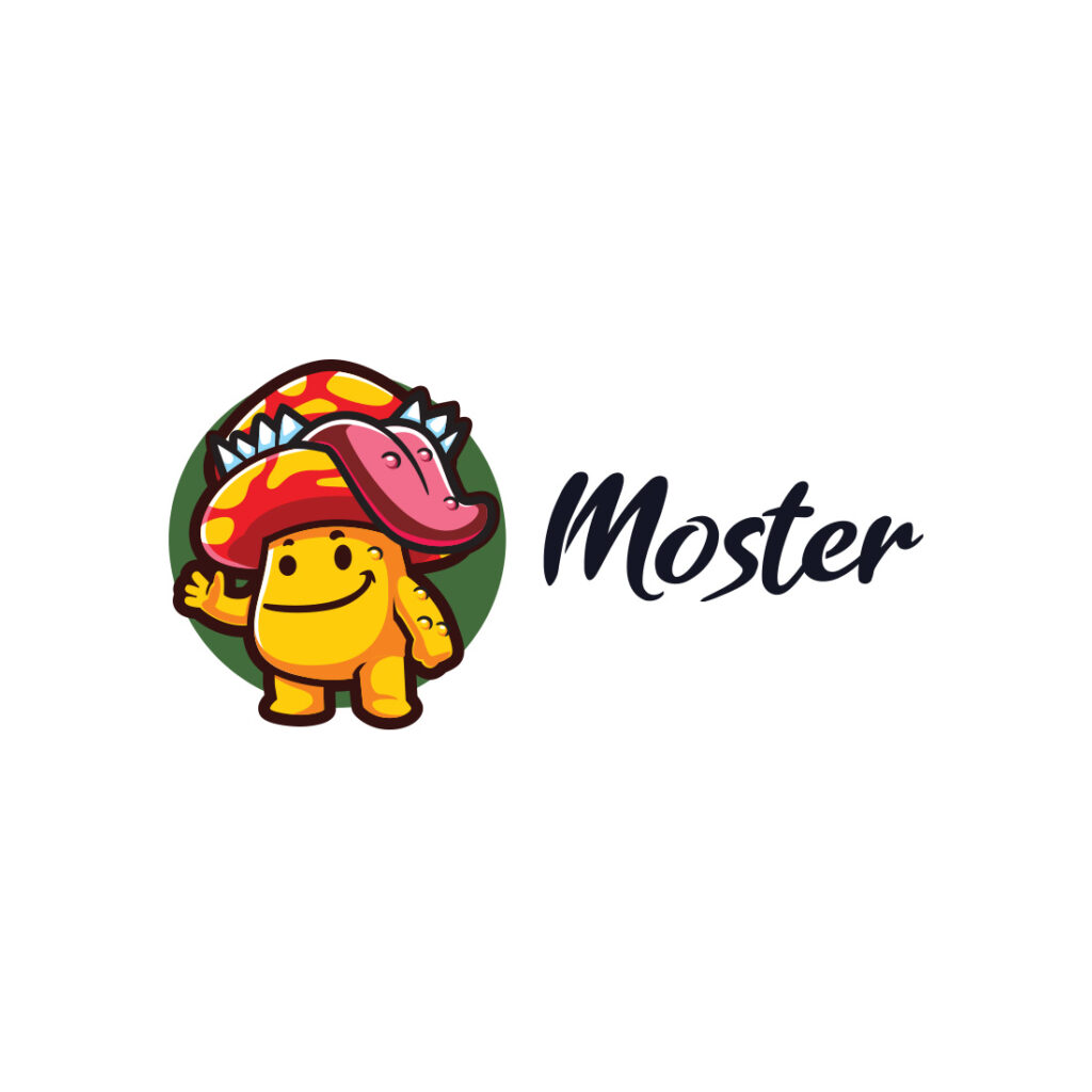 Mushroom Monster Character Mascot Logo - MasterBundles