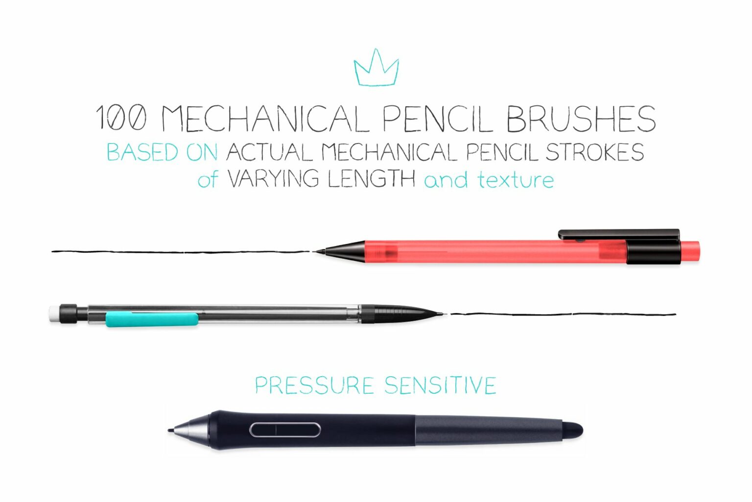 AI mechanical pencil brushes – MasterBundles