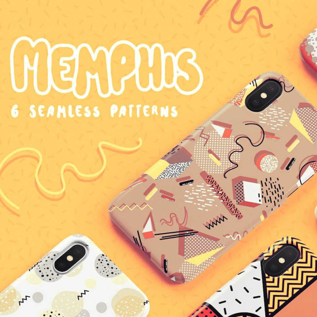 Memphis Seamless Patterns Collection - MasterBundles