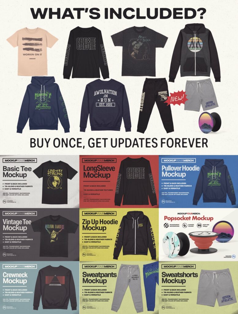 Mockup Your Merch Apparel Bundle – MasterBundles