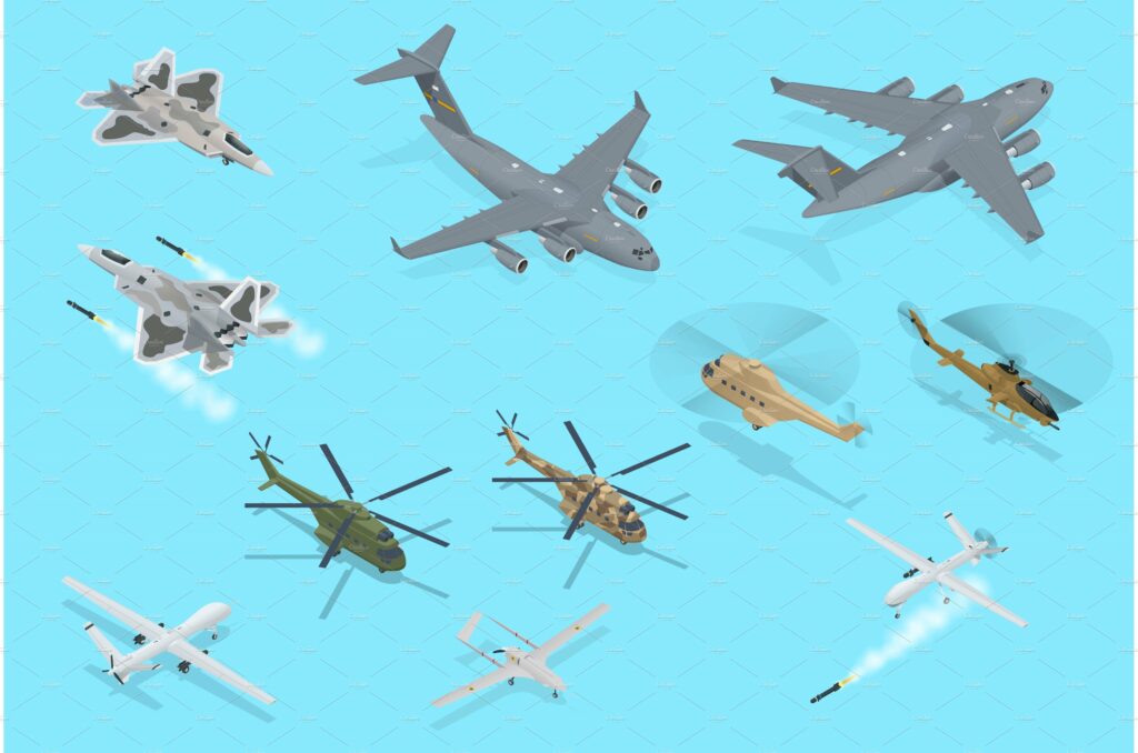 Isometric Military Aviation Air – MasterBundles