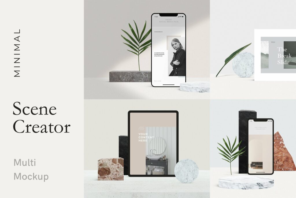Minimal Multi Mockup Scene Creator – MasterBundles